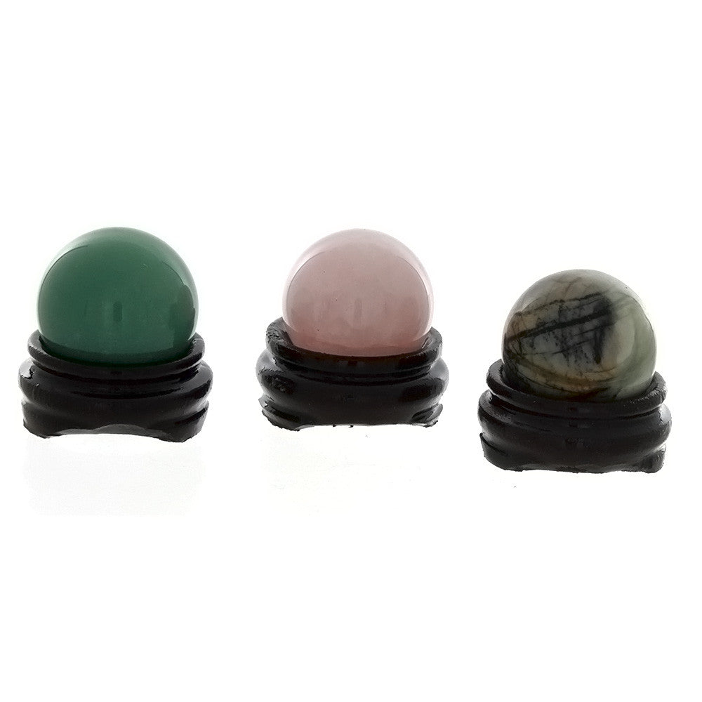 SPHERE GEMSTONE VARIOUS 30 MM & (W/ STAND) – Eloxite