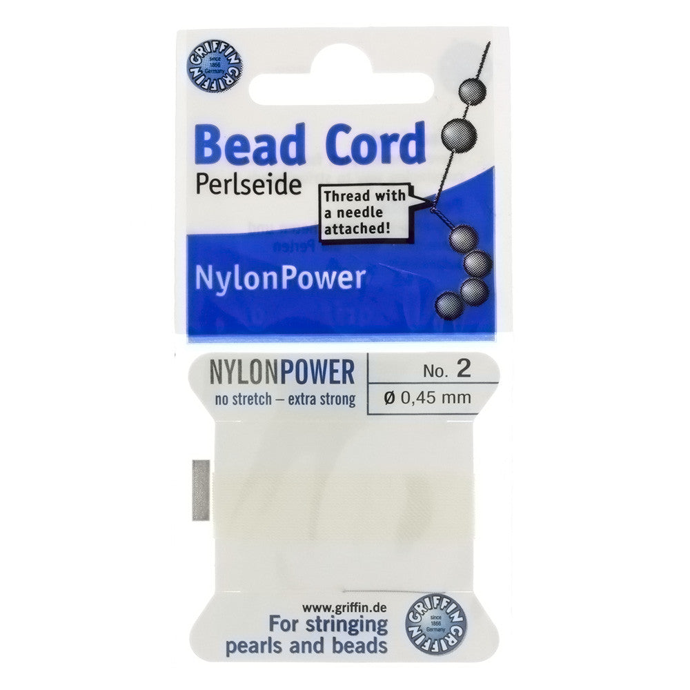 CORD NYLON WHITE NO 2 2 M – Eloxite