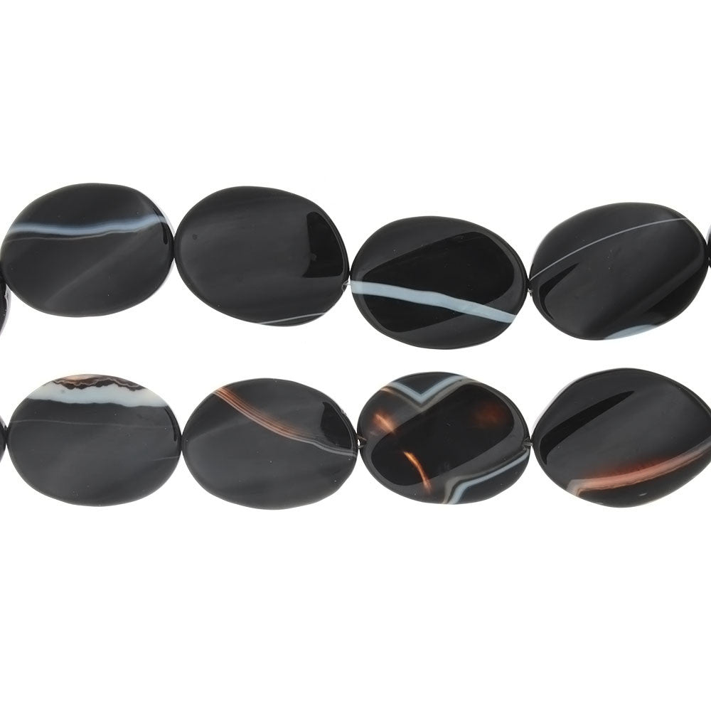 BLACK LINE OVAL 30 X 40 MM STRAND – Eloxite